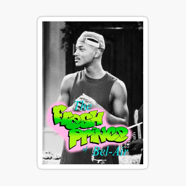 "The Fresh Prince of Bel-Air" Sticker for Sale by GOLDENSUPREME | Redbubble