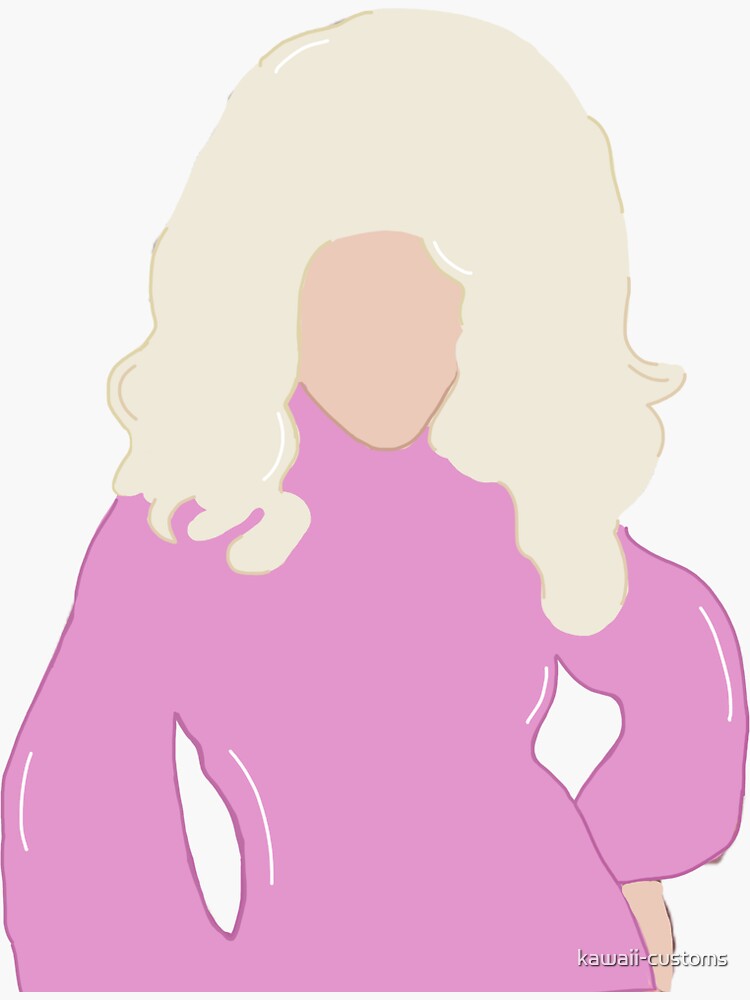 "trixie mattel outline" Sticker for Sale by kawaii-customs | Redbubble