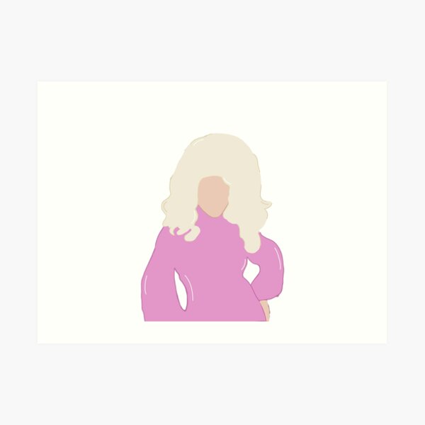 "trixie mattel outline" Art Print for Sale by kawaii-customs | Redbubble