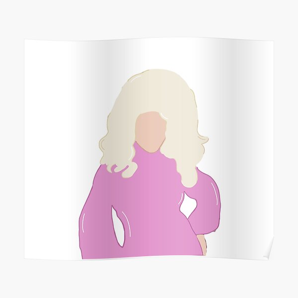 "trixie mattel outline" Poster for Sale by kawaii-customs | Redbubble