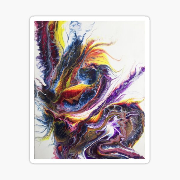 "Abstract art" Sticker by ArtstudioByTati | Redbubble