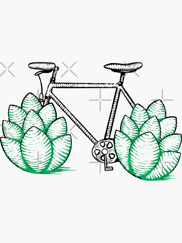 "Hop Bicycle" Sticker by Mimic-Gaming-Co | Redbubble