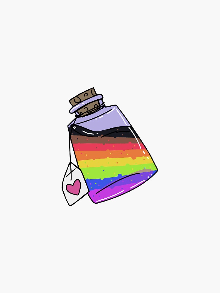 Gay Pride Potion Juice Sticker For Sale By Flubi Redbubble