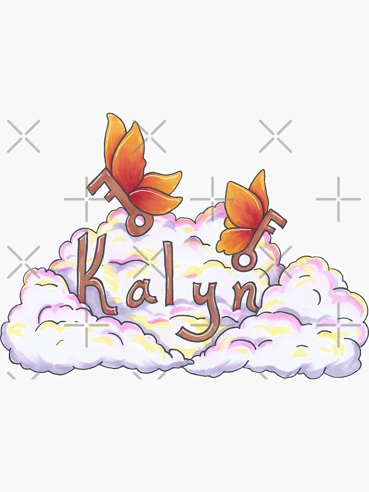 "Kayln Name Art" Sticker for Sale by AvalonUnmuzzled | Redbubble