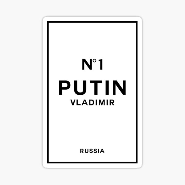 "Vladimir Putin N1" Sticker for Sale by ElectricRay | Redbubble