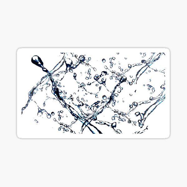 "Water Splash Design for your Favourite Products" Sticker for Sale by ...