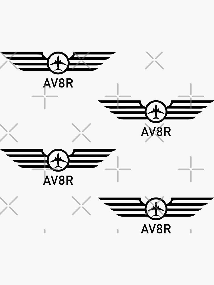 "AV8R Jet Wings Sticker Pack" Sticker for Sale by VFRZone | Redbubble