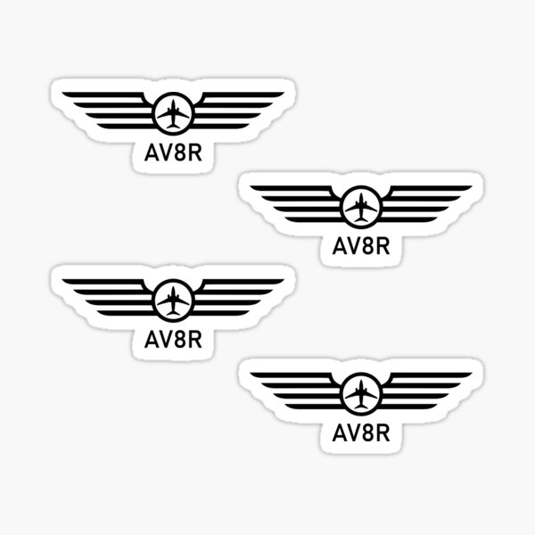 "AV8R Jet Wings Sticker Pack" Sticker for Sale by VFRZone | Redbubble