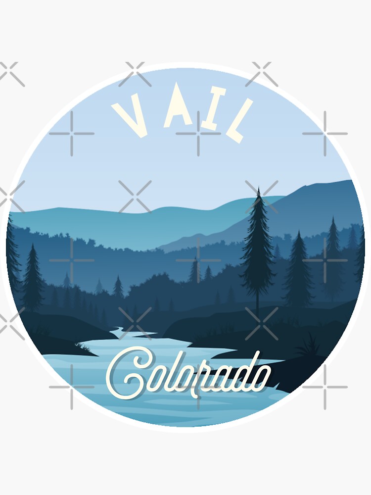 "Vail, Colorado" Sticker for Sale by InvestingRoad | Redbubble