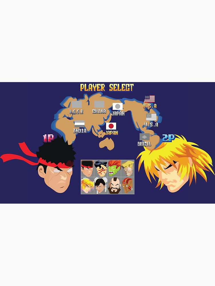 "Street Fighter Character Select Minimalism" Poster for Sale by ...