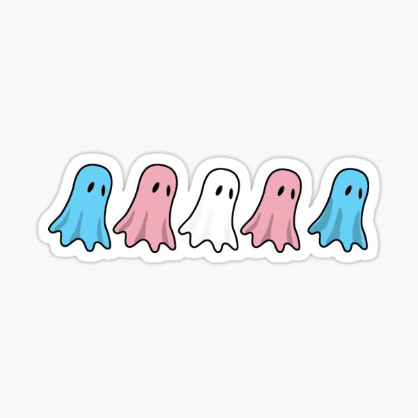 "Spoopy trans Halloween ghosts and ghouls" Sticker for Sale by ...