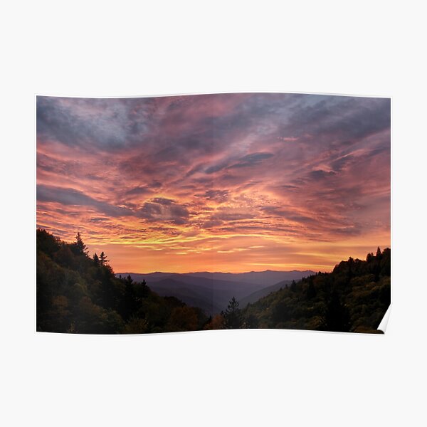"Sunrise At Luftee Overlook" Poster for Sale by perkinsdesigns | Redbubble