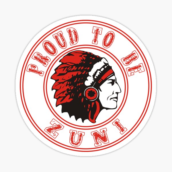 "Native American - proud to be zuni" Sticker by nativeStor | Redbubble