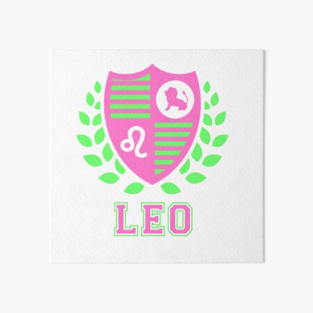 "Leo-preppy zodiac sign-pink and green astrology-star sign-moon sign ...