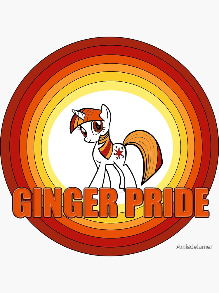 "GINGER PRIDE" Sticker by Amisdelamer | Redbubble