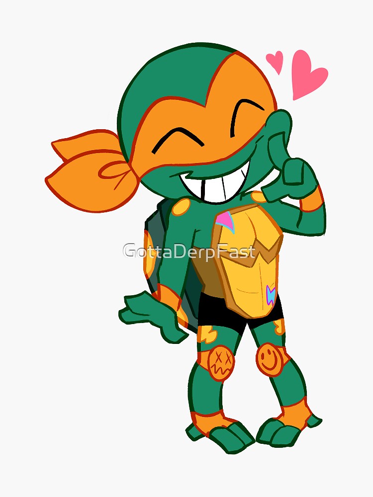 Pegatina «Chibi Michelangelo» de Pukopop | Redbubble