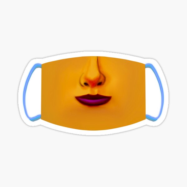 "Purple lips Mask" Sticker by marykuvic-art | Redbubble