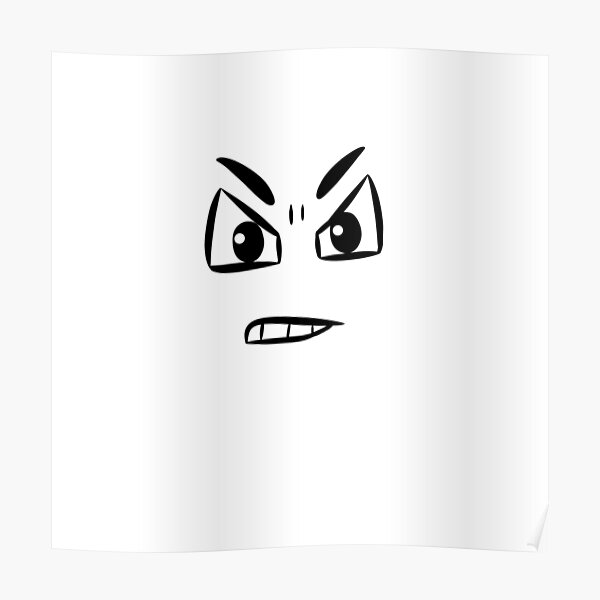 "Angry face" Poster for Sale by luciamarmalade | Redbubble