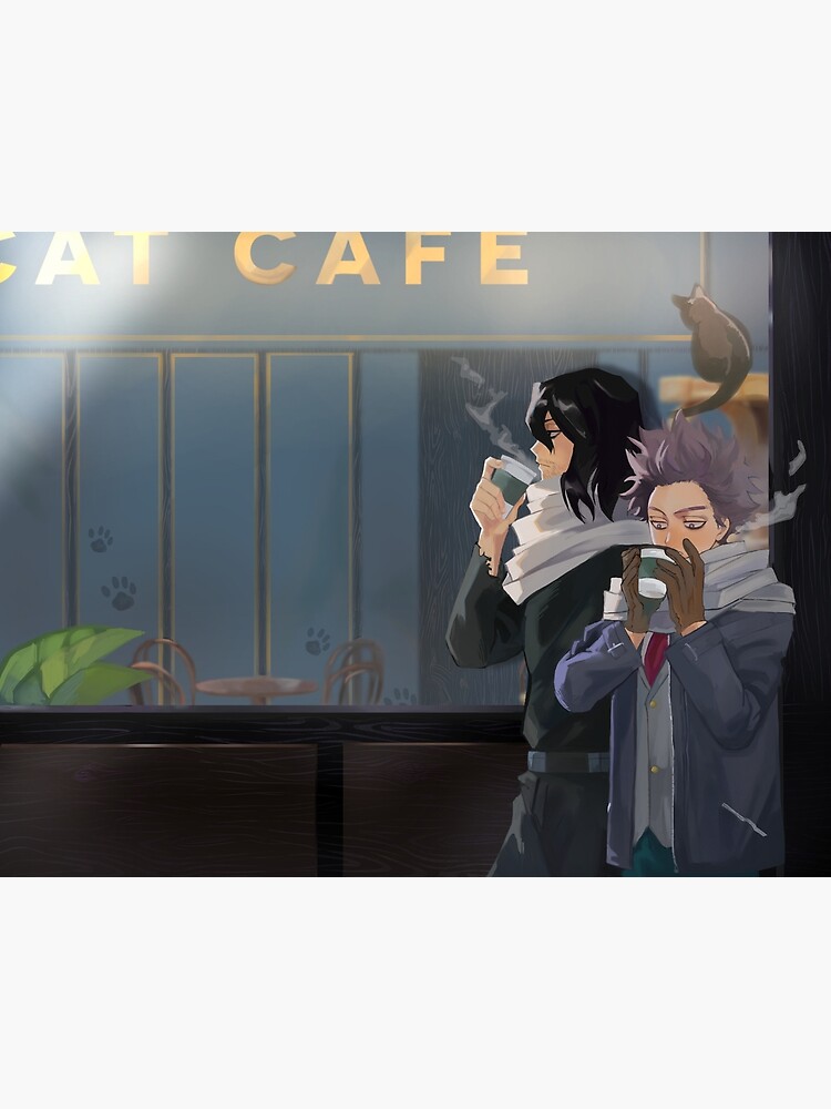 "Aizawa and Shinsou Cat Cafe" Framed Art Print by hairuko | Redbubble