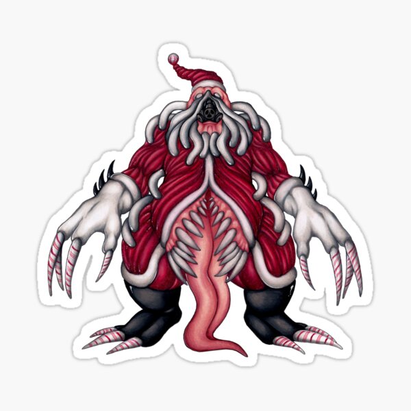 "SLAYER CLAUSE V2" Sticker by rabbitflesh | Redbubble