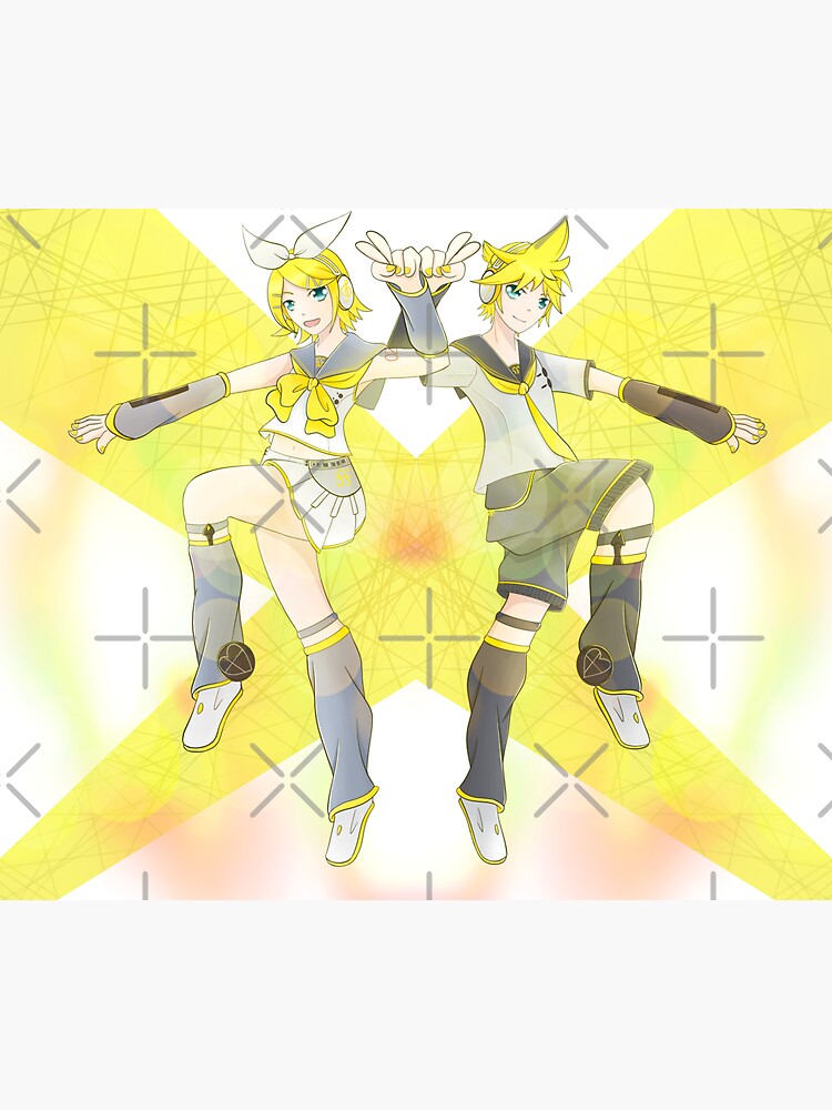 "Kagamine Rin and Len" Sticker by giratina13 | Redbubble