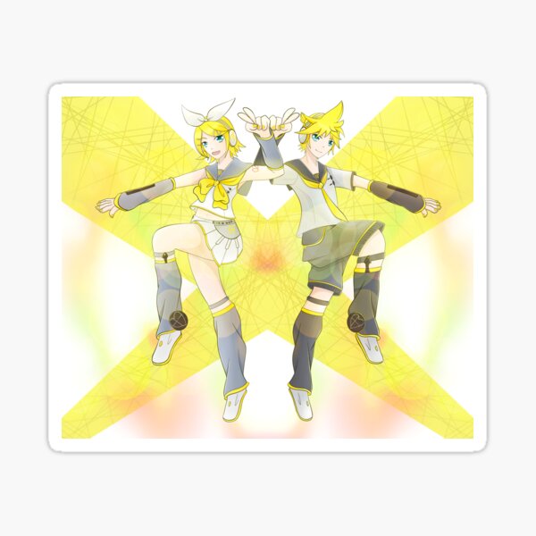 "Kagamine Rin and Len" Sticker by giratina13 | Redbubble