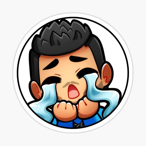 "Shadow Cry Emote - White" Sticker for Sale by Shadowgam3rx | Redbubble
