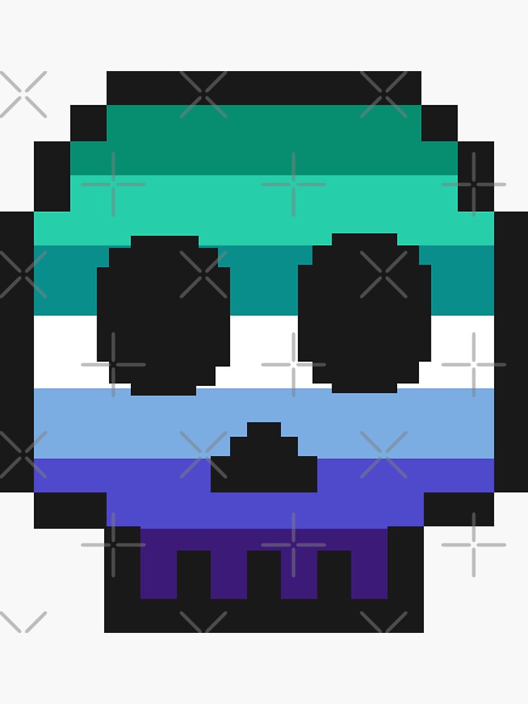 "Gay MLM Halloween Skull" Sticker for Sale by calliamoy | Redbubble