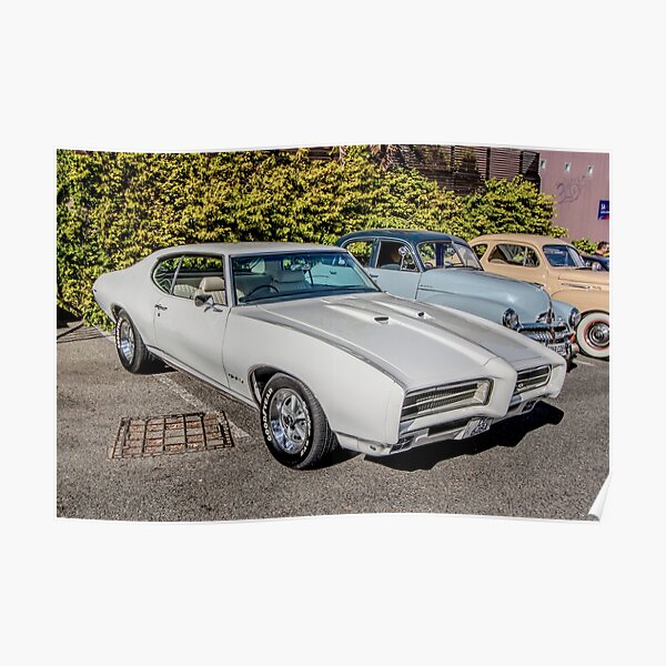 "white Pontiac GTO" Poster by Ferenghi | Redbubble