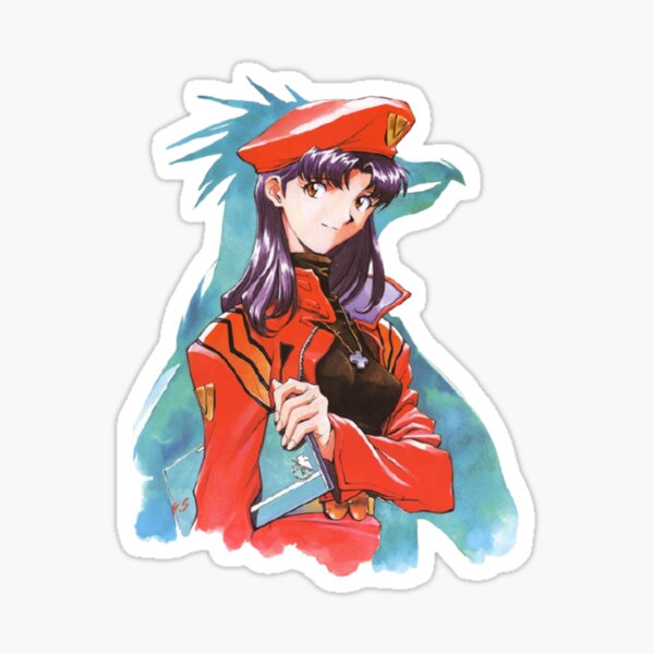 "Misato Katsuragi (Neon Genesis Evangelion)" Sticker for Sale by ...