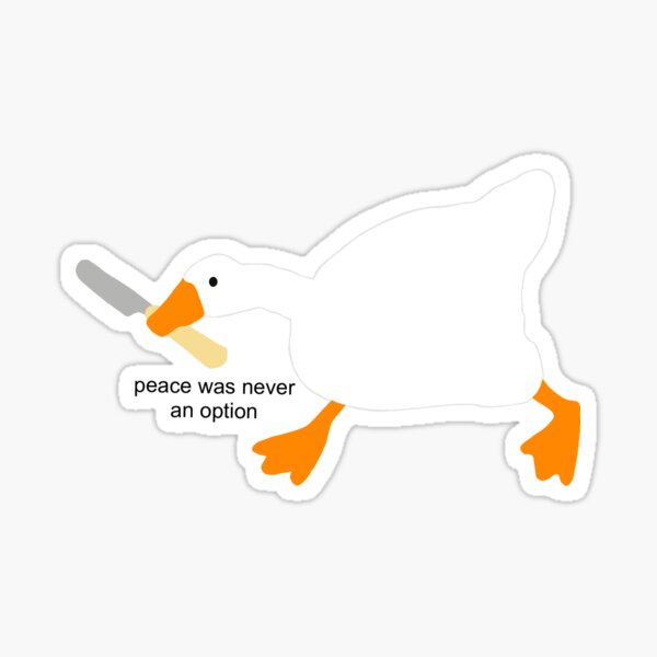 "untitled goose game" Sticker by juliaixchel | Redbubble