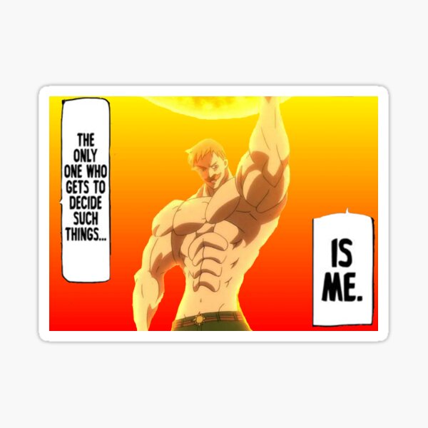 "Escanor (Seven Deadly Sins)" Sticker by spencermayo | Redbubble