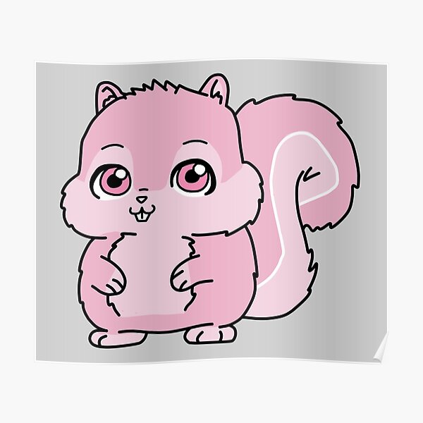 Pink Squirrel Posters | Redbubble