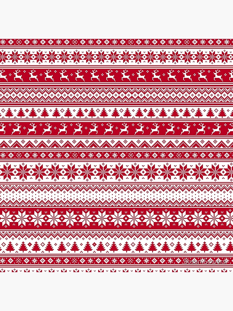 "Nordic - Scandinavian Christmas" Pillow for Sale by Susan Sowers ...