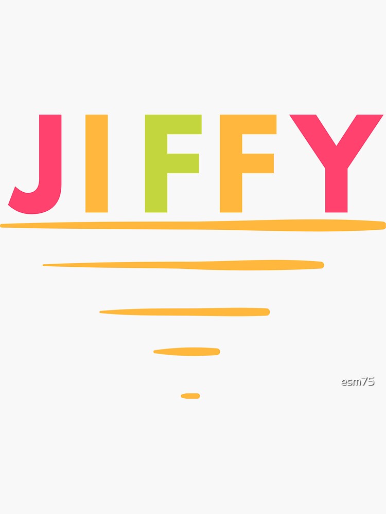 "fun jiffy t-shirt and mask" Sticker for Sale by esm75 | Redbubble
