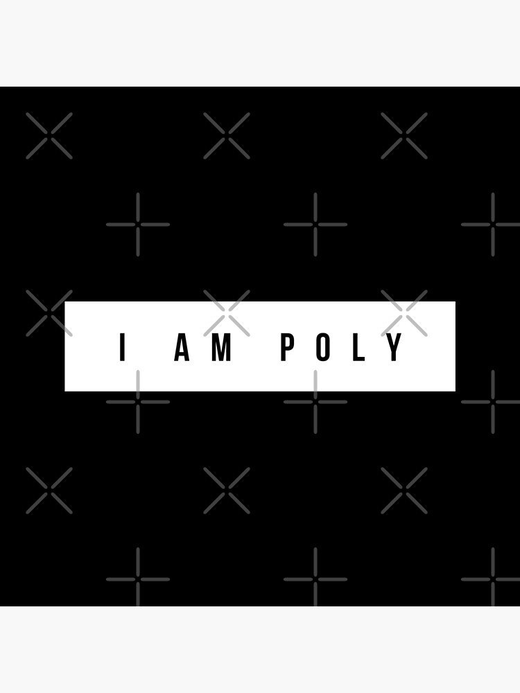 I Am Poly Text Design | Throuple | Triad Premium Matte Vertical Poster ...