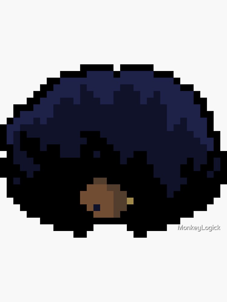 "Fabulous Fro Sticker" Sticker by MonkeyLogick | Redbubble