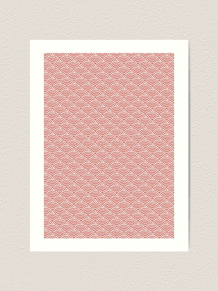 "Japanese Wave "Nami" (Rose)" Art Print by Maho-Ichikawa | Redbubble