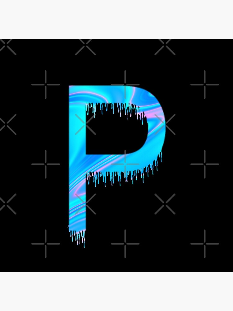 "Drippy Holographic Rho/R Transparent Alphabet." Poster for Sale by ...