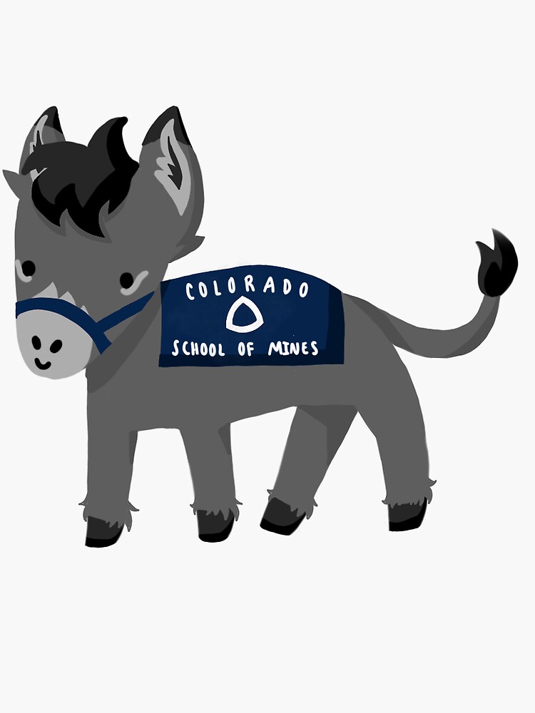 "colorado school of mines blaster" Sticker for Sale by brynn moncur ...
