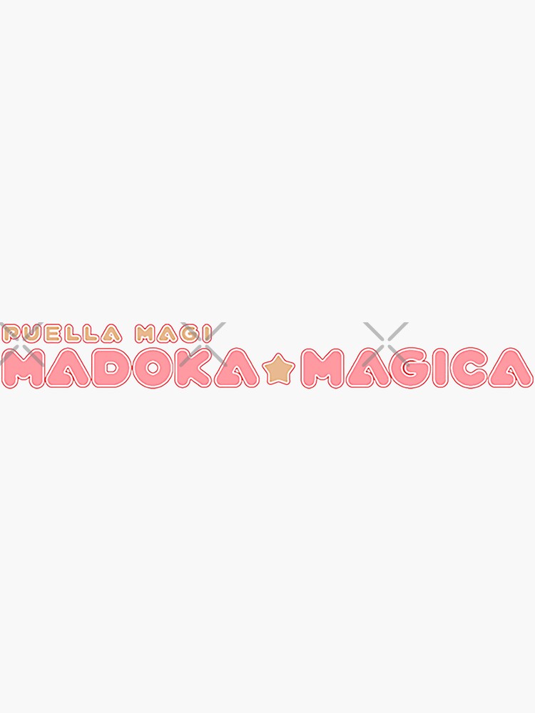"Anime Madoka Magica Logo (1)" Sticker for Sale by otakuchaneru | Redbubble