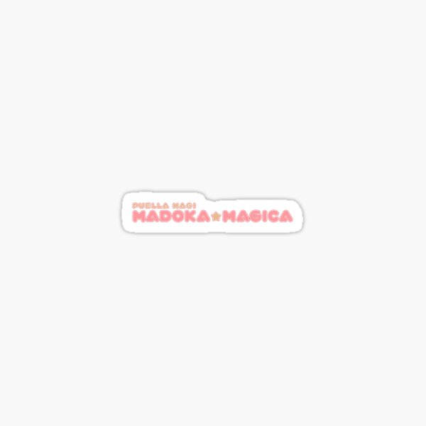 "Anime Madoka Magica Logo (1)" Sticker for Sale by otakuchaneru | Redbubble