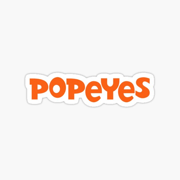 "Popeyes Chicken" Sticker for Sale by TenShay | Redbubble