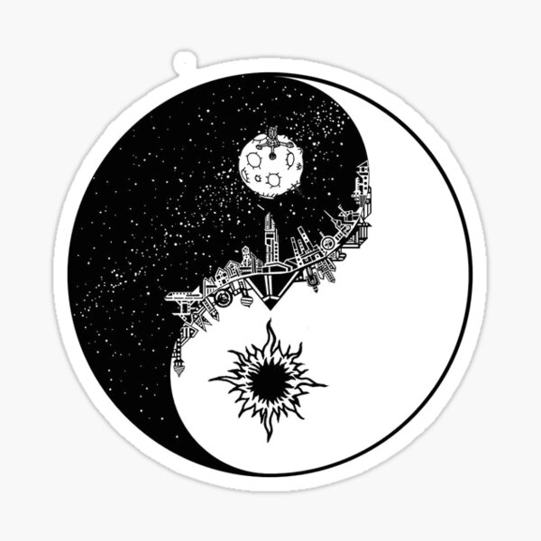 Ying Yang Stickers | Redbubble
