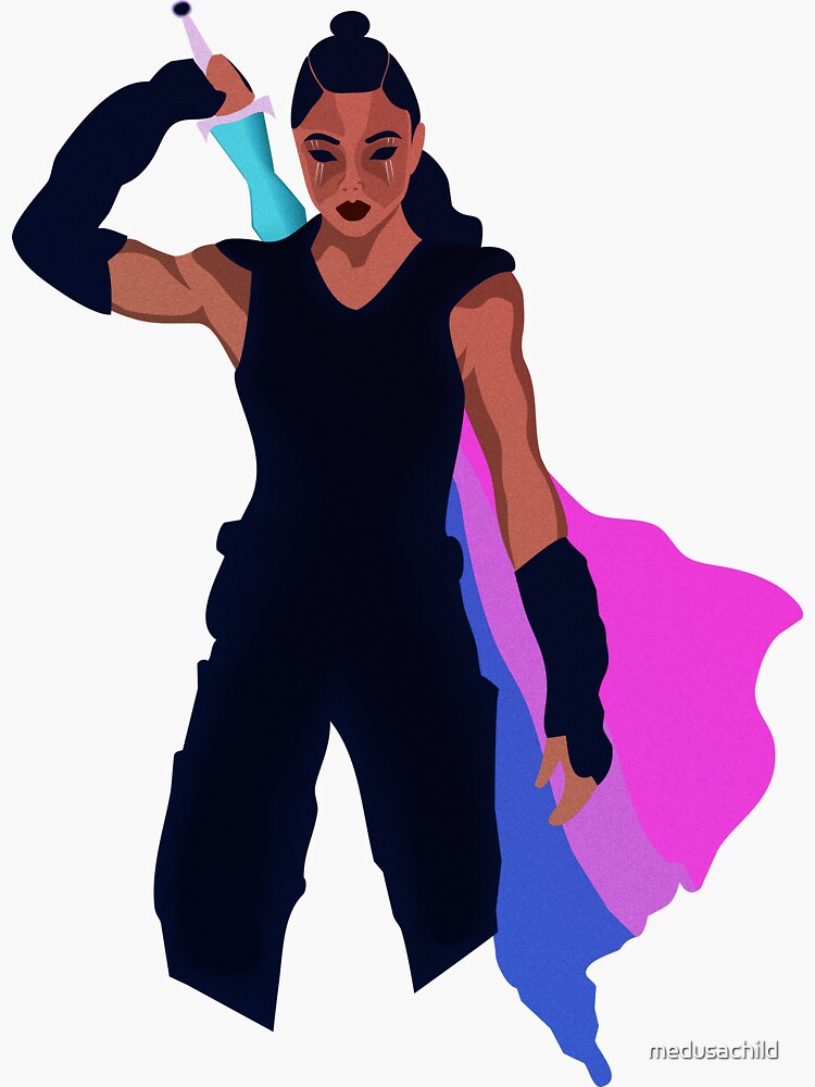 "Marvel Valkyrie Pride Flag" Sticker by medusachild | Redbubble