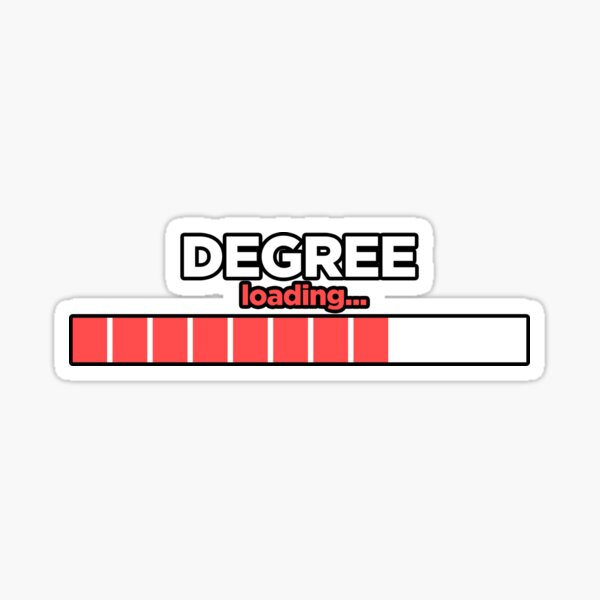 "Degree Loading" Sticker for Sale by PeterPrv | Redbubble