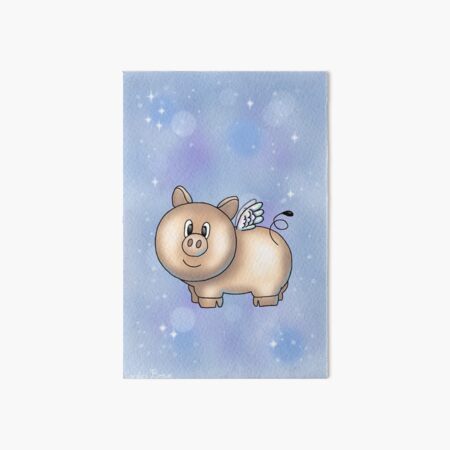 "Angel Piggy with Sparkles" Art Board Print by piggiesnstuff | Redbubble