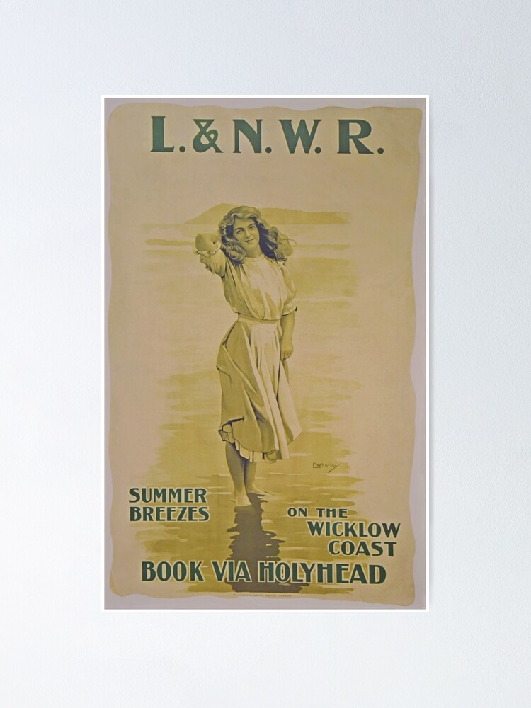 "LNWR vintage holiday excursion poster" Poster by Scenebyrail | Redbubble