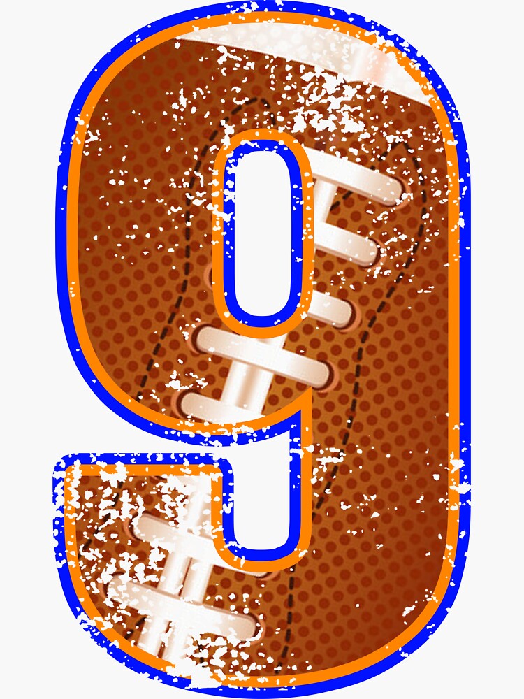 "American Football Player Number Nine" Sticker for Sale by autlu ...