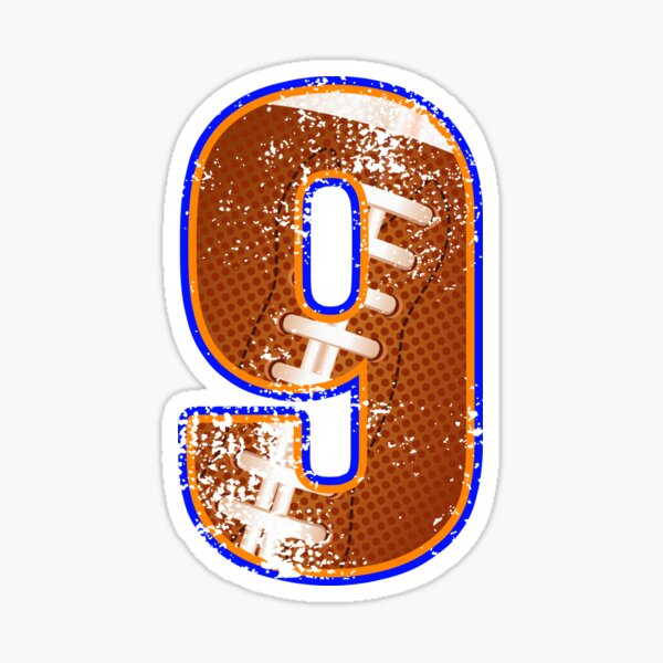 "American Football Player Number Nine" Sticker for Sale by autlu ...